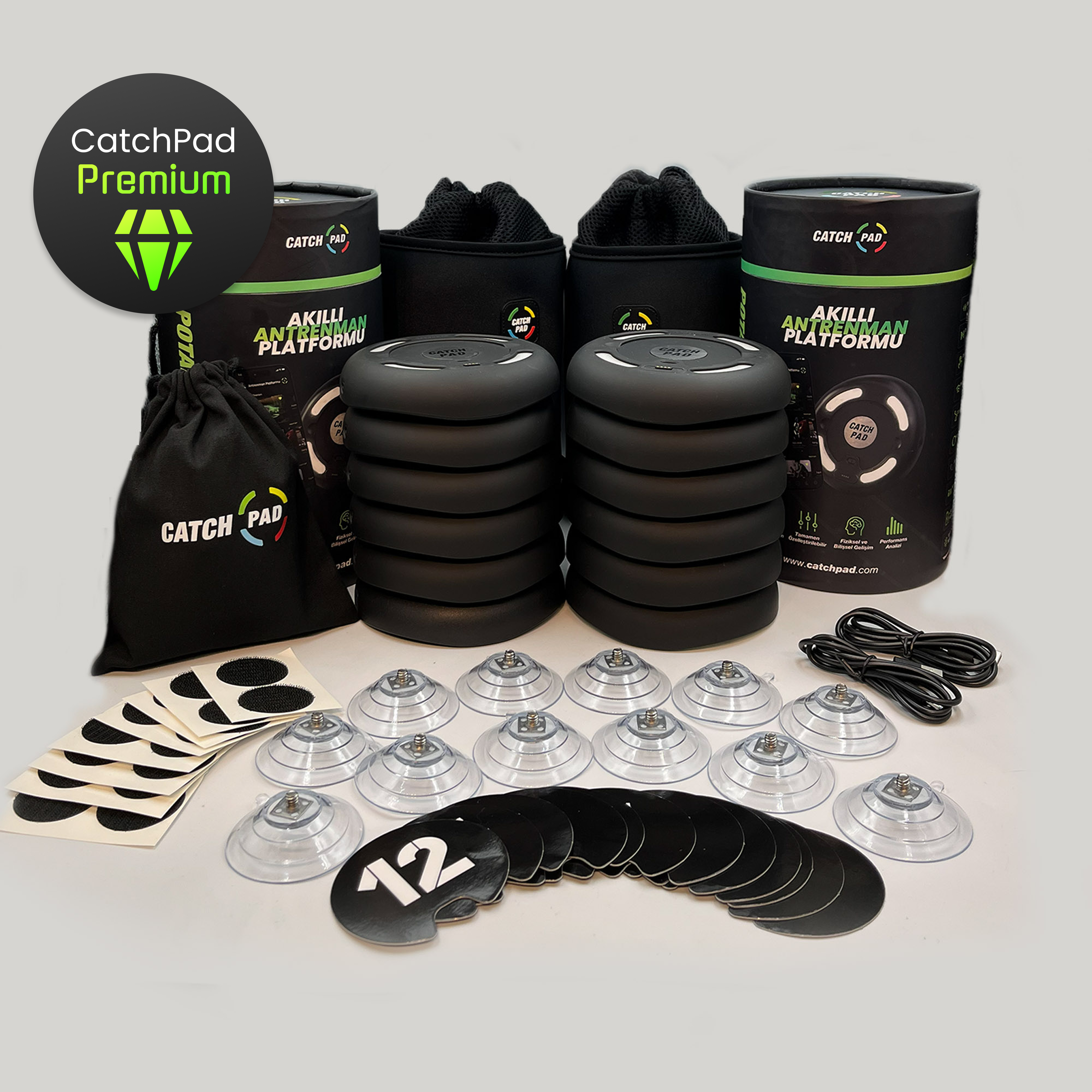 12 Pad - Pro Full Kit + Premium5 6 Ay – CatchPad